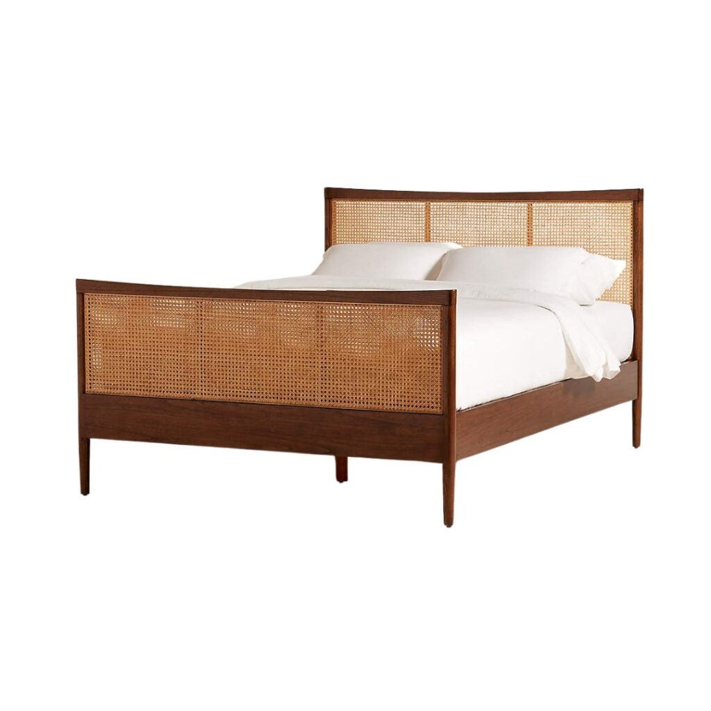 Bed Melia Premium Quality Wooden Teak Natural Color Furniture Indonesia